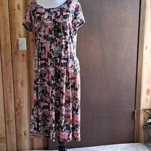 Notations | Dresses | Notations Petite Large Dress Orange Black White ...